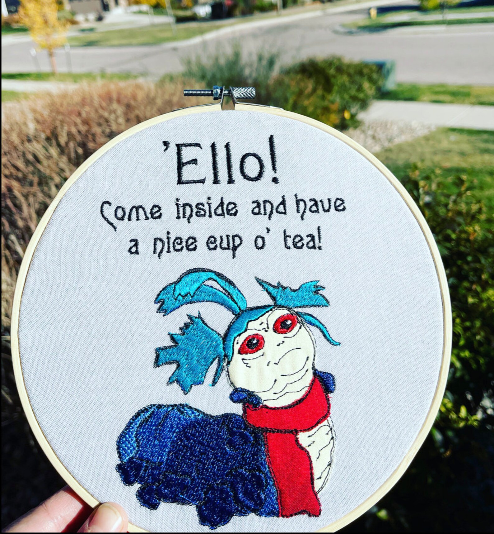 The Labyrinth Worm Ello Come Inside and Have A Nice Cup O | Etsy