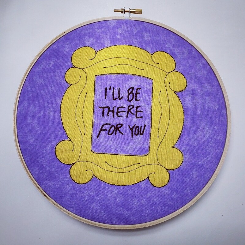 Friends Embroidery - Etsy