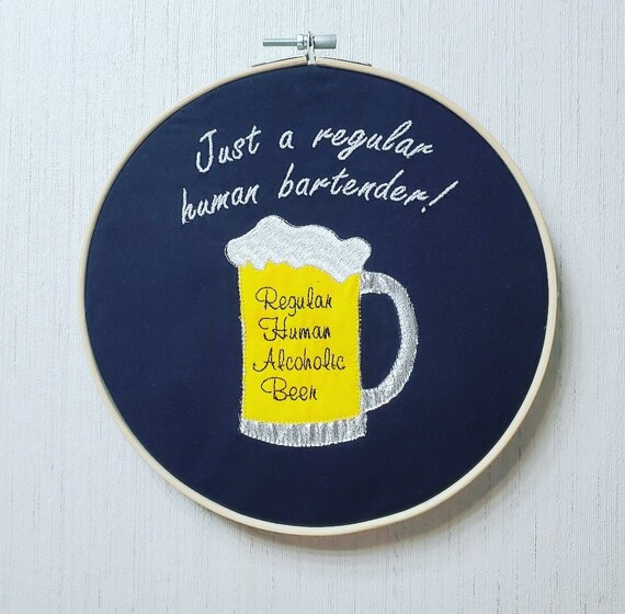 Jackie Daytona Just A Regular Human Bartender 6 or 8 Inch - Etsy