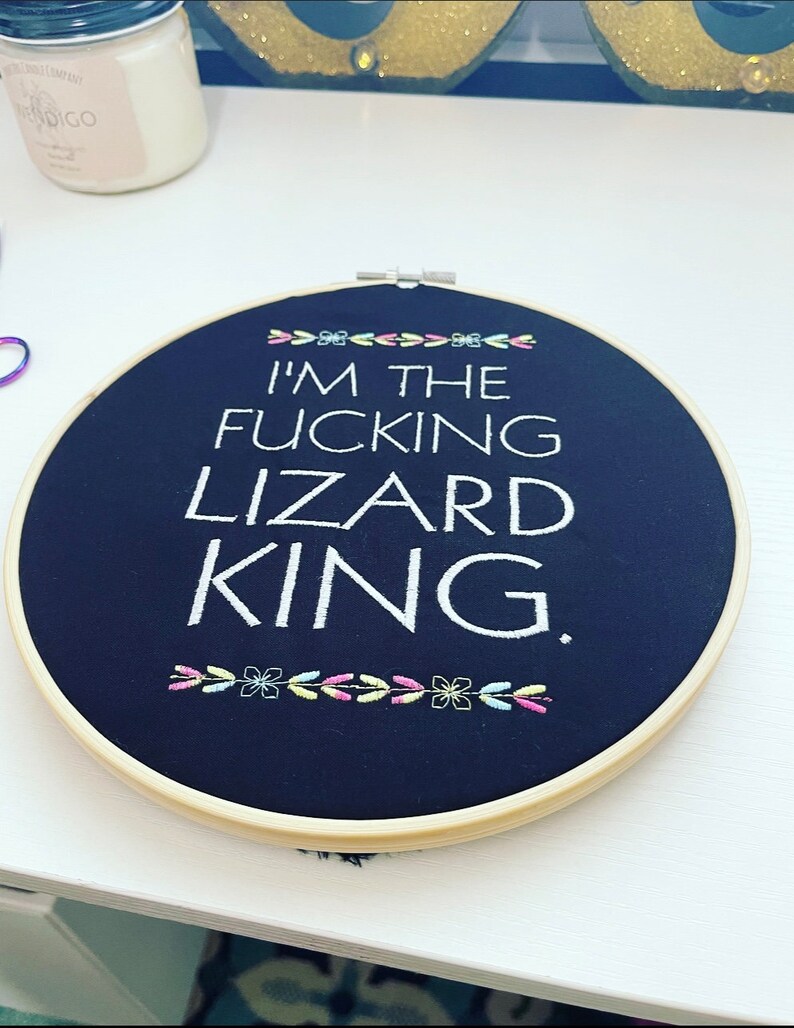 The Office I'm the Fucking Lizard King Robert California - Hoop Art or ...