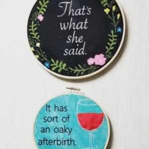 It Has Sort of an Oaky Afterbirth Hoop Art - the Office - Choose Your ...