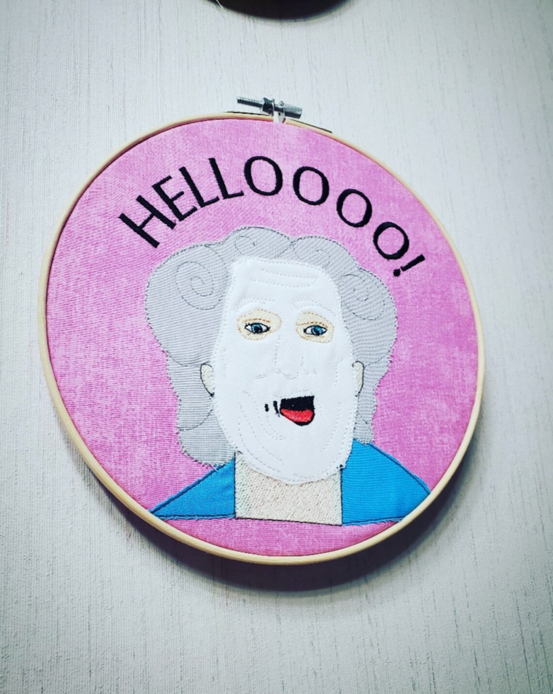 HELLOOOO Mrs. Doubtfire Embroidery Hoop Art 6 or 8 Inch | Etsy