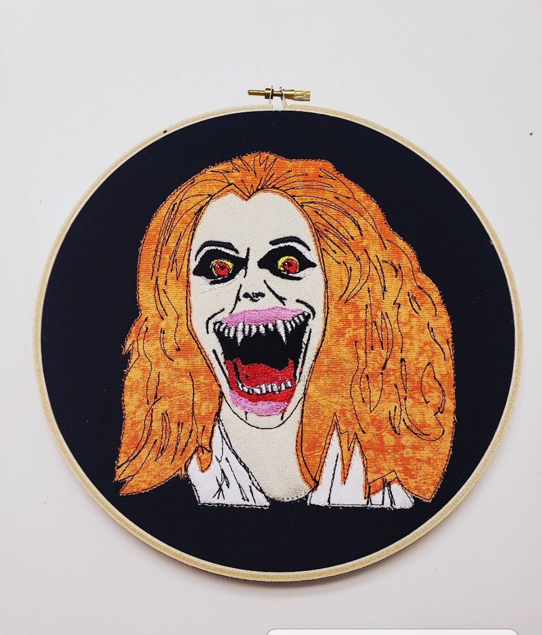 Amy Fright Night - 80s Vampire Movies- Vampire Embroidery - Horror Fans ...