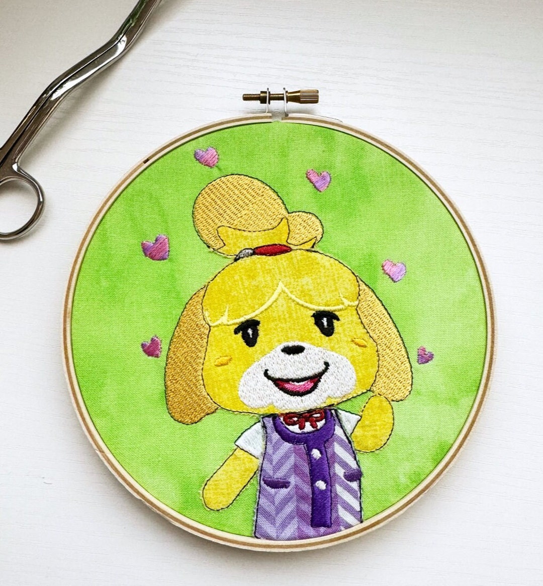 AC New Horizons Animal Villager Embroidered Portrait - Custom Villager ...
