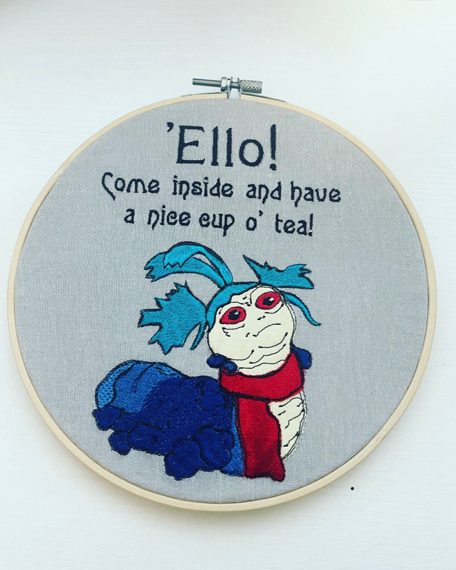 The Labyrinth Worm Ello Come Inside and Have A Nice Cup O | Etsy