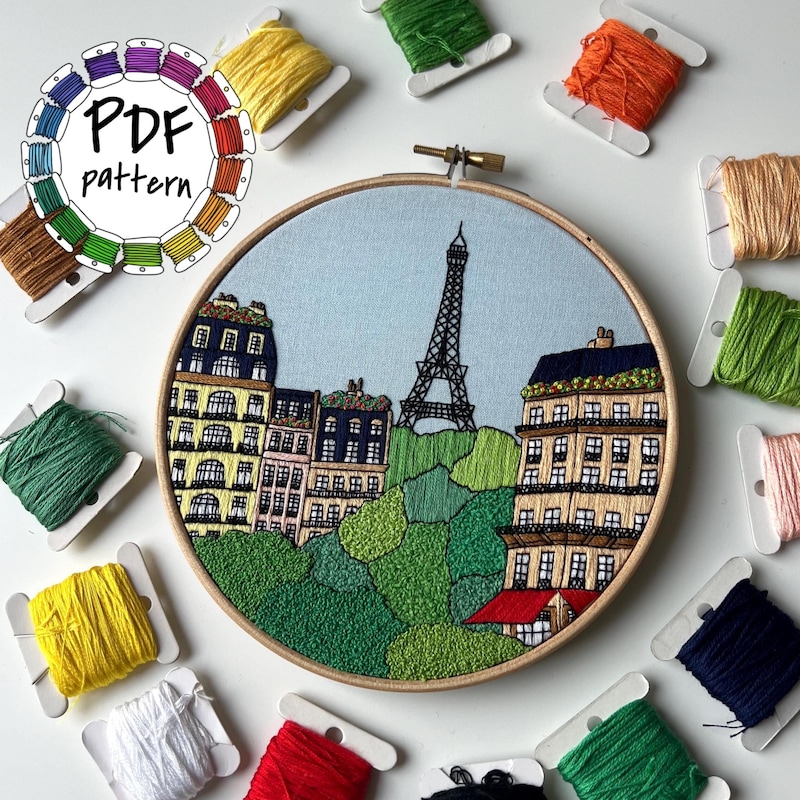 Paris Embroidery - Etsy