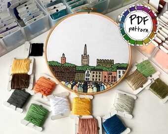 Liverpool United Kingdom. Hand Embroidery Pattern PDF. DIY | Etsy