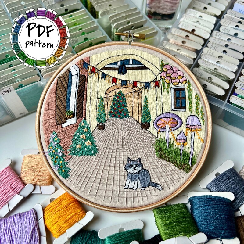 Cat Hand Embroidery - Etsy