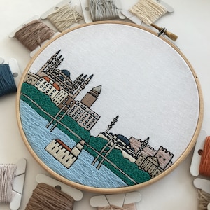 Istanbul, Turkey. Hand Embroidery Pattern PDF. DIY. Embroidery Hoop Art ...