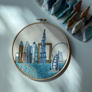 Dubai, United Arab Emirates. Hand Embroidery Pattern PDF. DIY ...