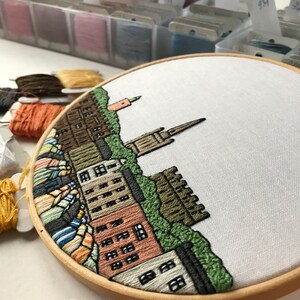 Norwich, United Kingdom. Hand Embroidery Pattern PDF. DIY. Embroidery ...