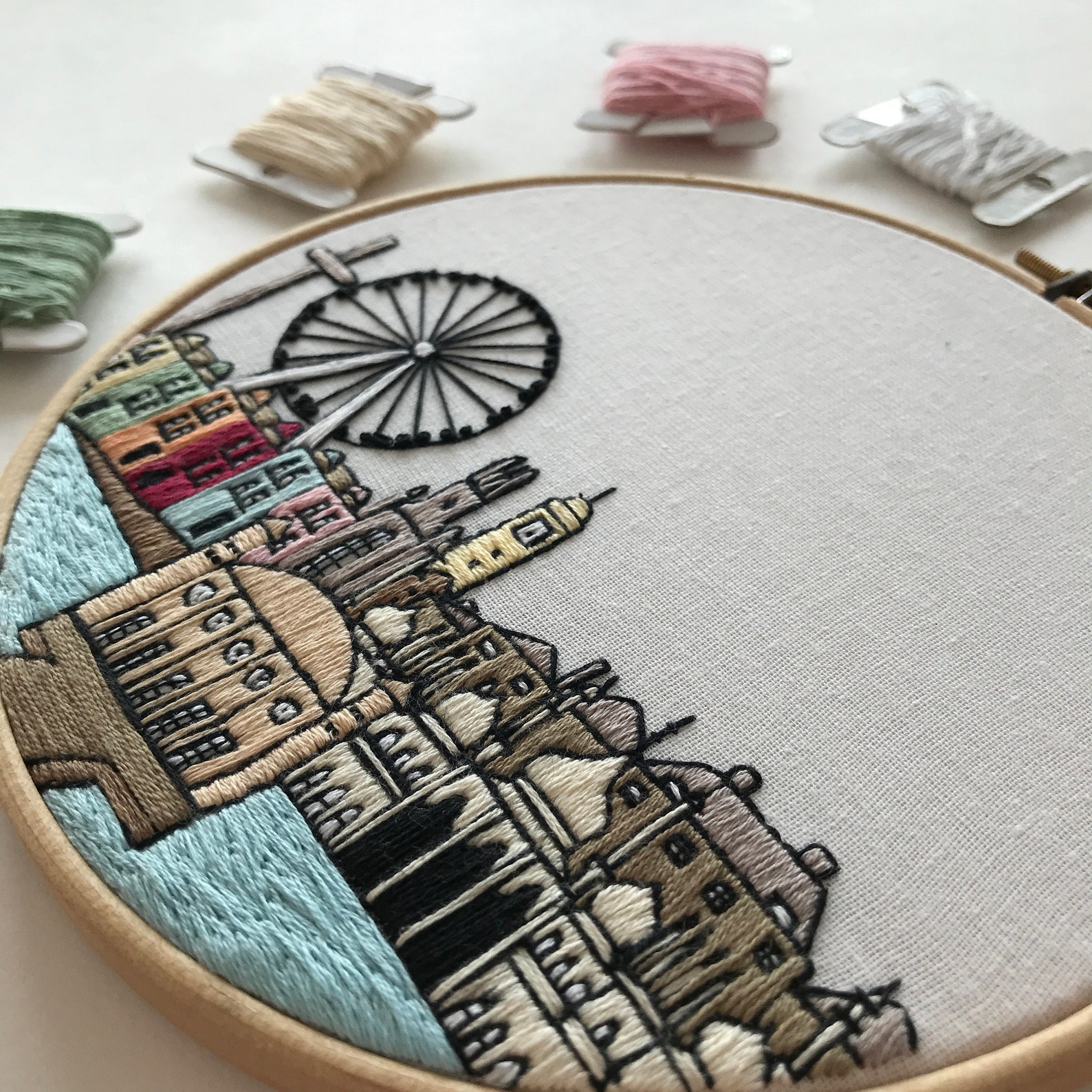 Brighton United Kingdom . Hand Embroidery pattern PDF. | Etsy