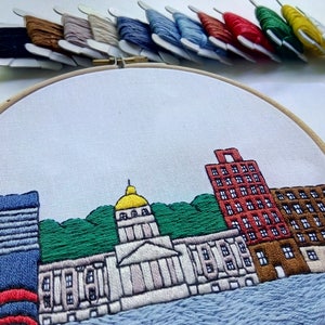 Charleston WV, United States Hand Embroidery Pattern PDF. DIY ...