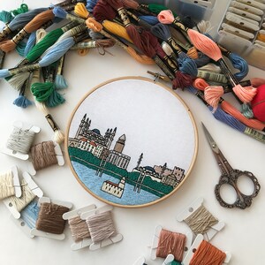 Istanbul, Turkey. Hand Embroidery Pattern PDF. DIY. Embroidery Hoop Art ...