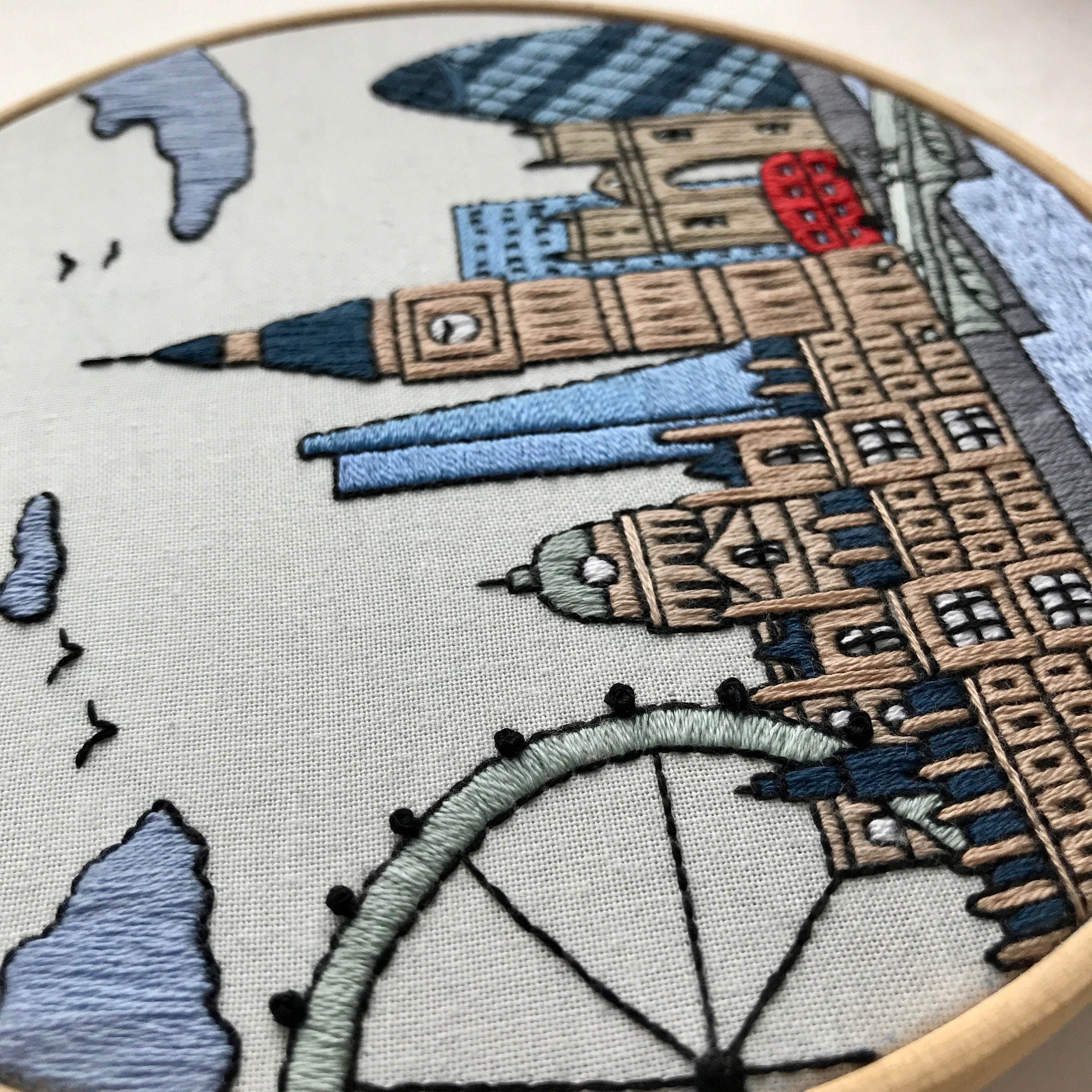 London United Kingdom. Hand Embroidery Pattern PDF. - Etsy