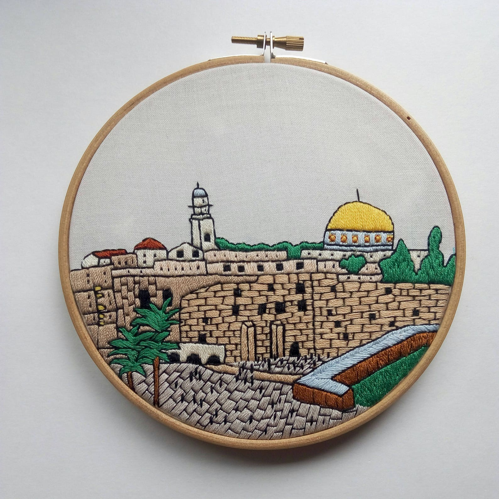Jerusalem Israel. Hand Embroidery Pattern PDF. Embroidery - Etsy