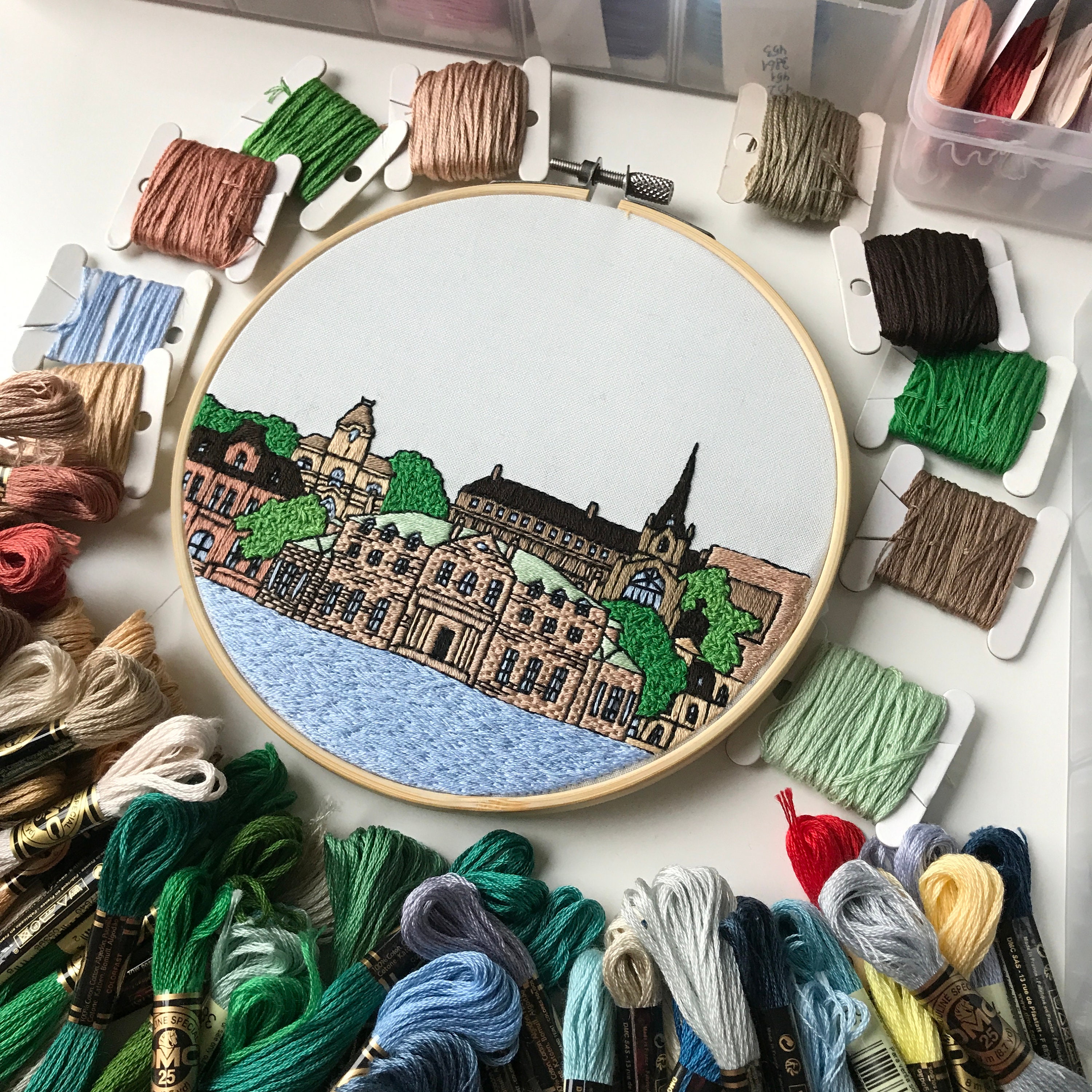 Fredericton Canada. Hand Embroidery Pattern PDF. Embroidery | Etsy