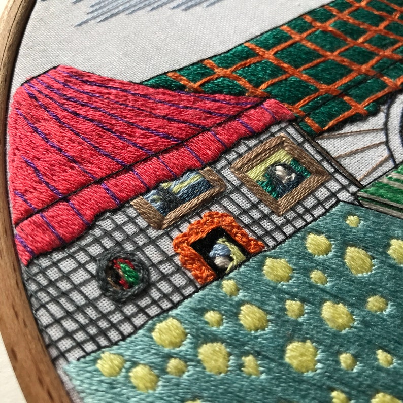 Fair Scene Embroidery Pattern. Market Scene. Hand Embroidery - Etsy