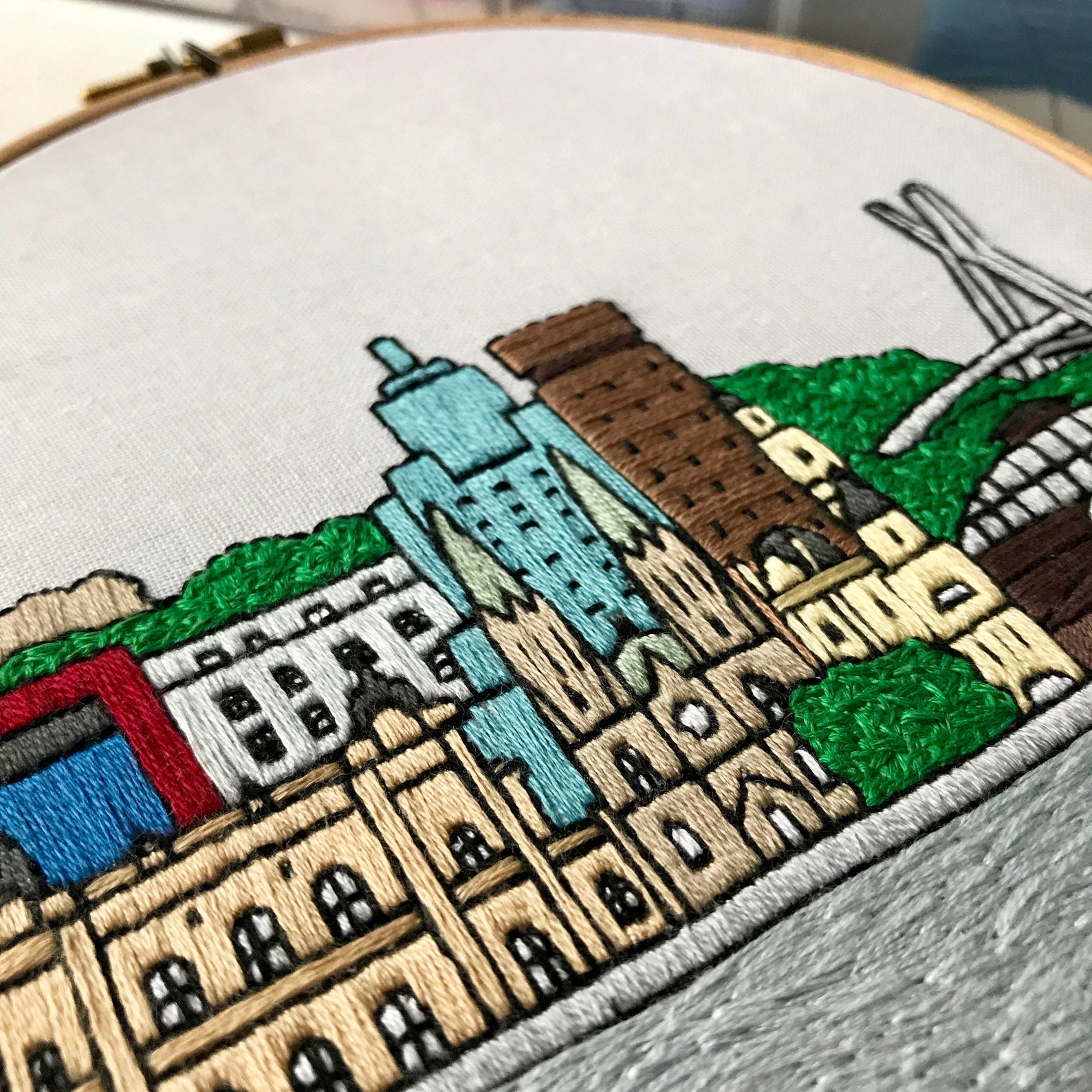 Sao Paulo Brazil. Hand Embroidery Pattern PDF. DIY Embroidery - Etsy