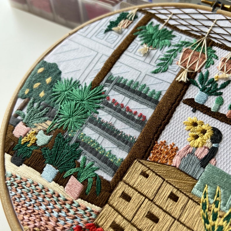 Inside the Flower Shop. Hand Embroidery Pattern PDF. DIY. - Etsy