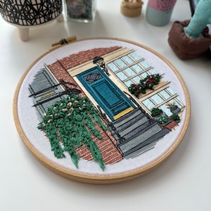 Amsterdam Door, 3d Embroidery Pattern. Hand Embroidery Pattern PDF. DIY ...