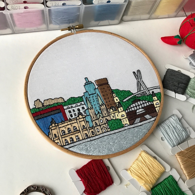 Sao Paulo Brazil. Hand Embroidery Pattern PDF. DIY Embroidery - Etsy