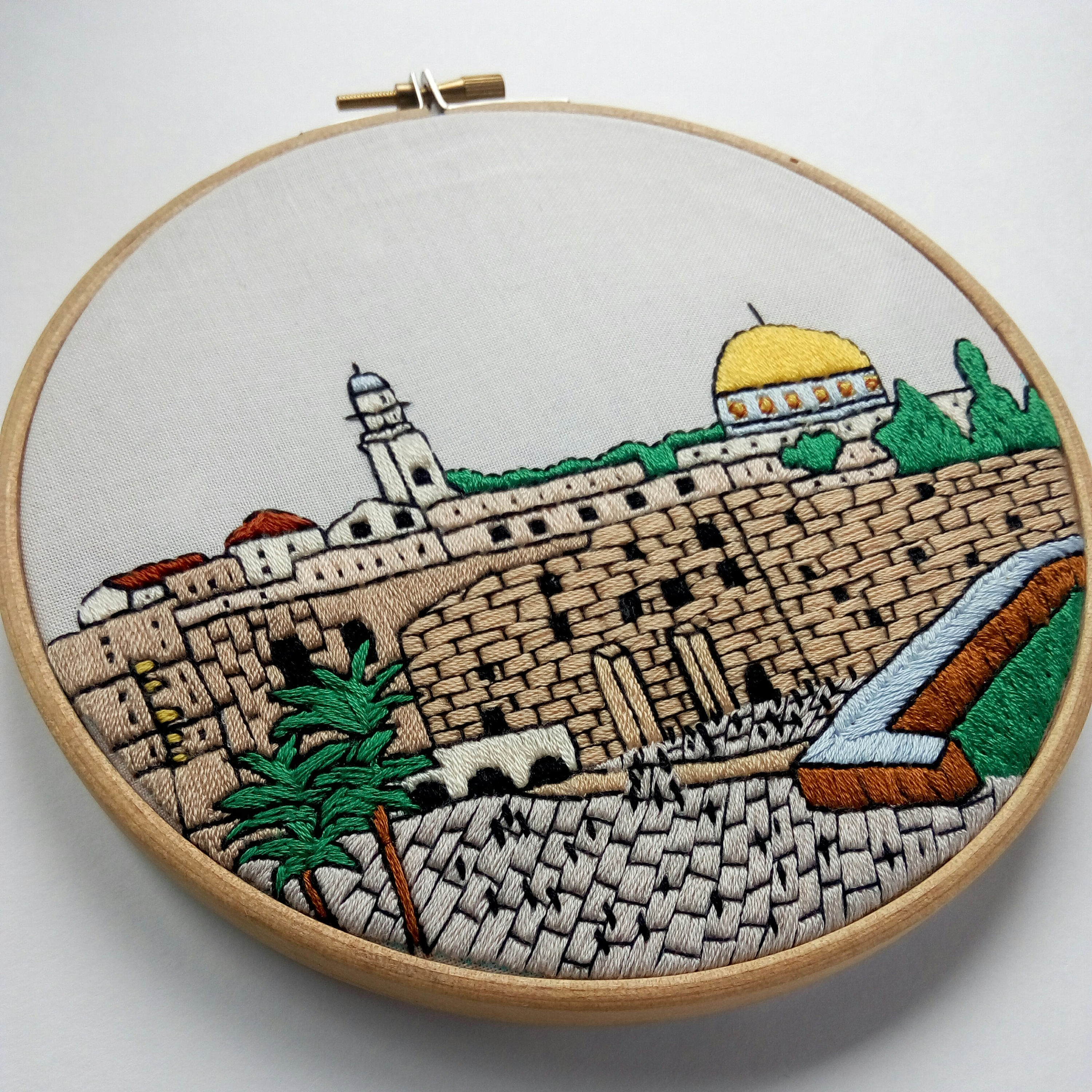 Jerusalem Israel. Hand Embroidery Pattern PDF. Embroidery - Etsy