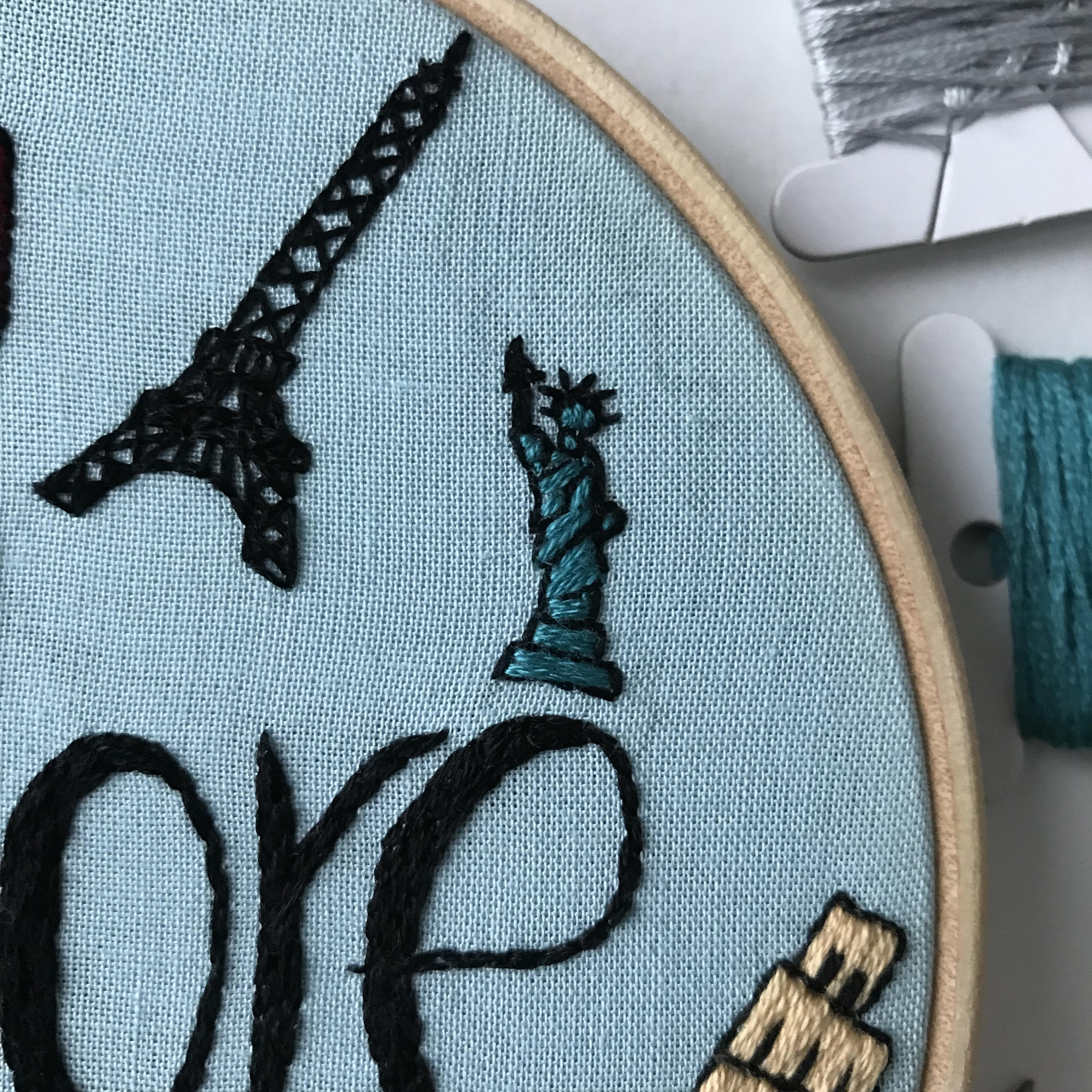 Explore the World Travel. Hand Embroidery Pattern PDF. DIY - Etsy