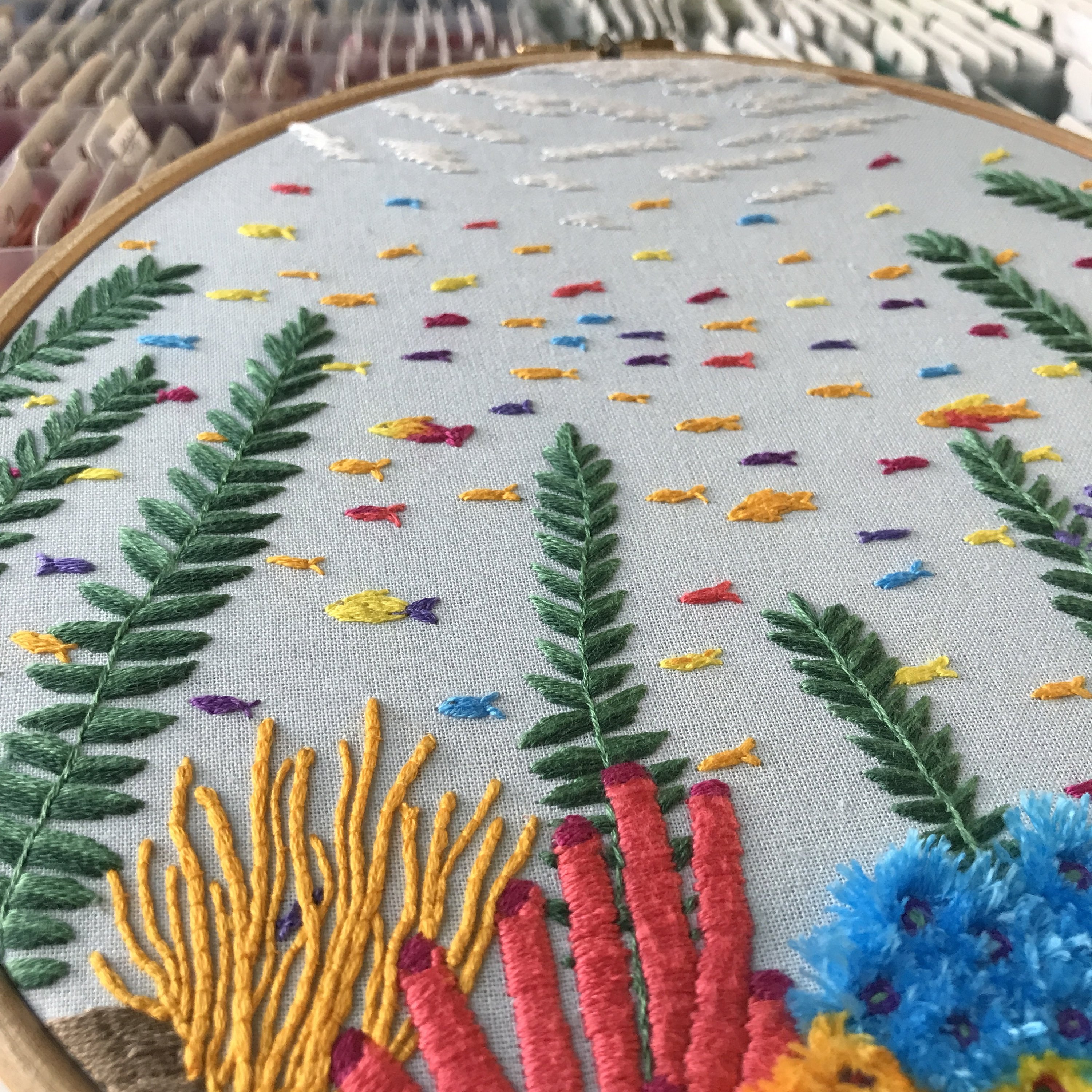 Under the sea embroidery pattern. Hand Embroidery pattern PDF. | Etsy