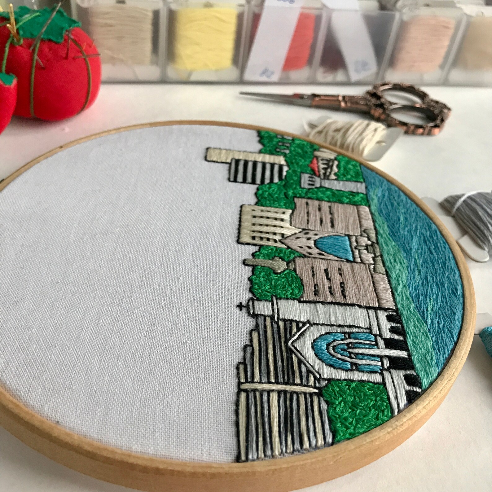 Hagatna, Guam. Hand Embroidery Pattern PDF With Embroidery Guide and ...