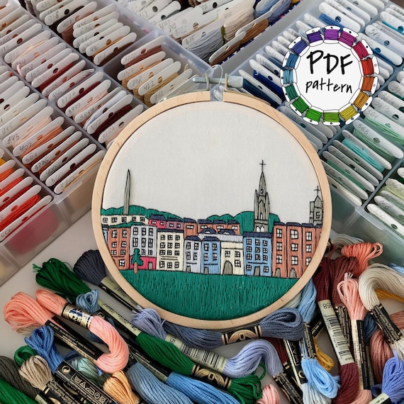 Irish Hand Embroidery Patterns Ireland Hand Embroidered Pillow