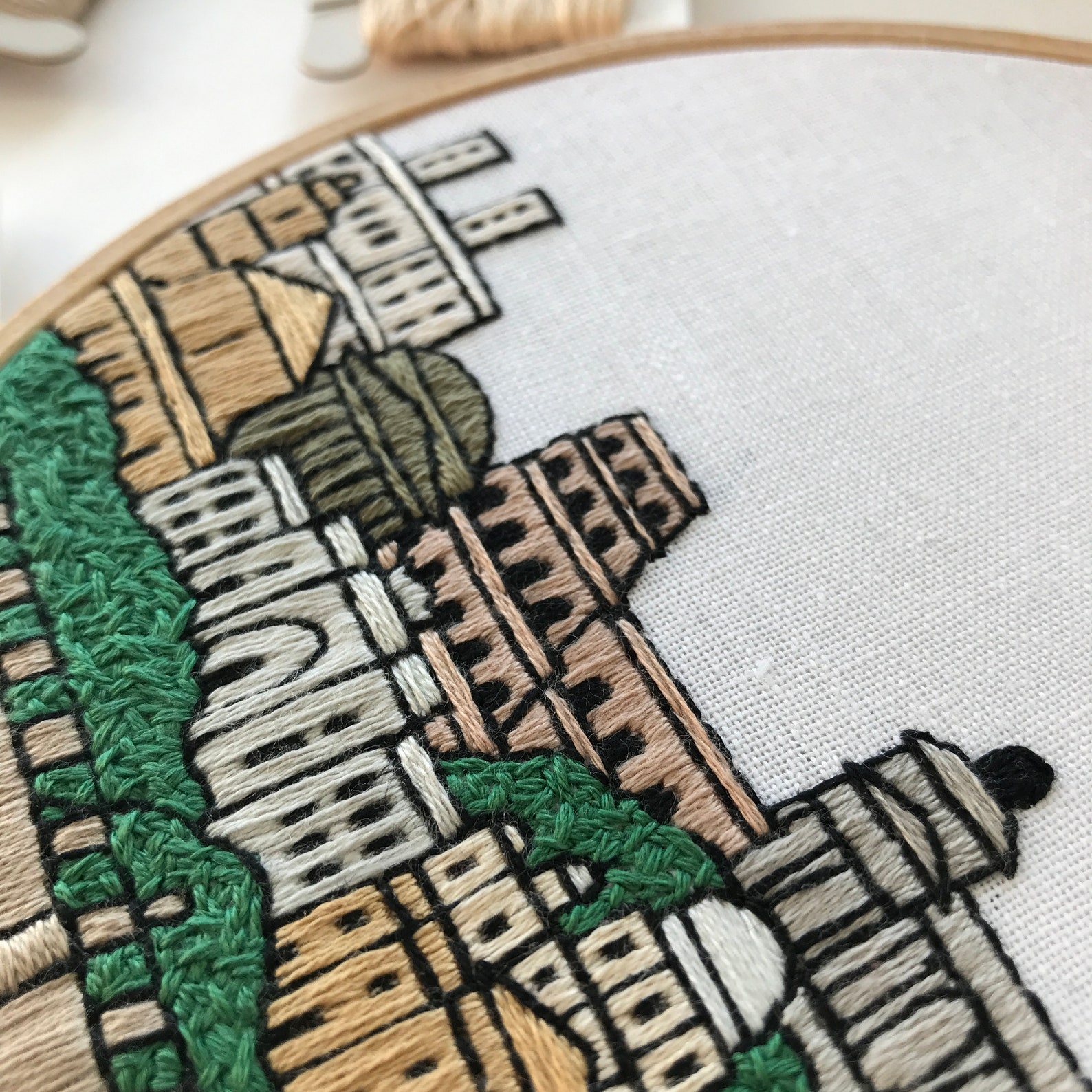 Rome, Italy. Hand Embroidery Pattern PDF. DIY Embroidery Hoop Art, Hand ...
