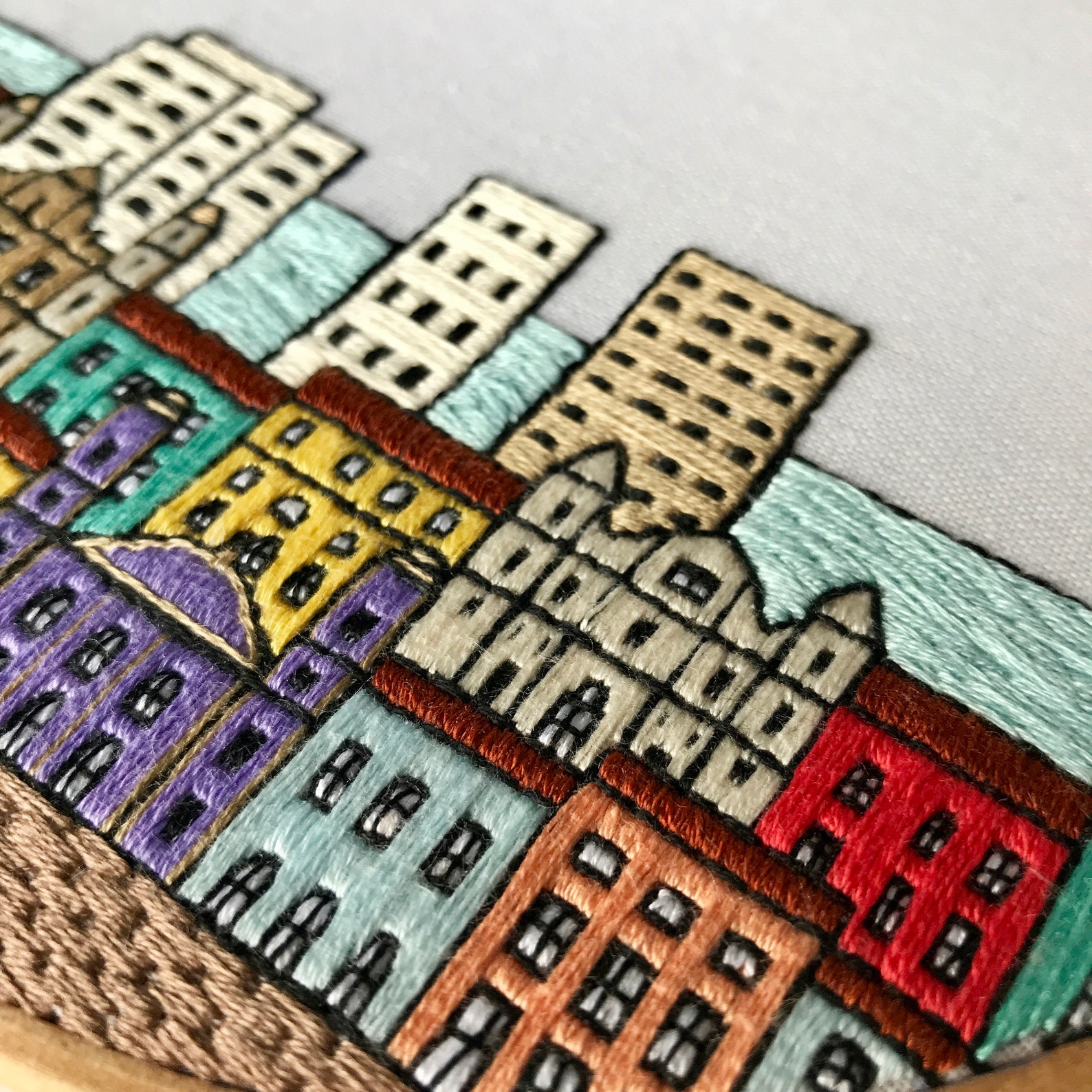 Salvador Da Bahia, Brazil. Hand Embroidery Pattern PDF. DIY. Embroidery ...