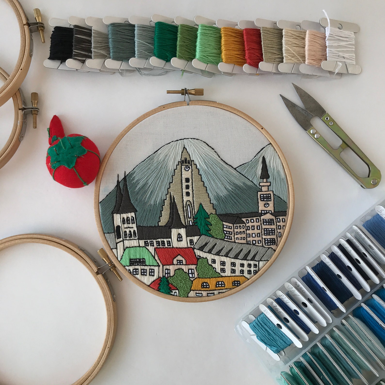 Reykjavik Iceland. Hand Embroidery Pattern PDF. DIY | Etsy