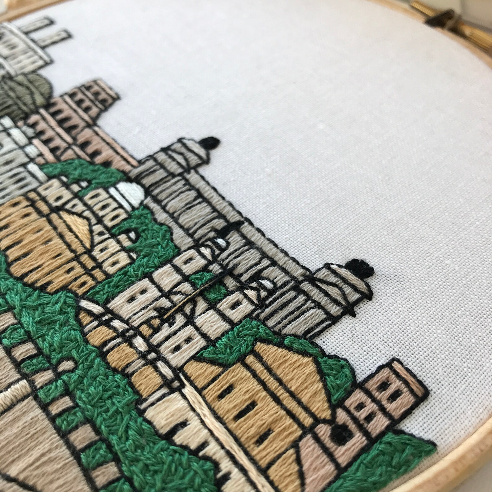 Rome, Italy. Hand Embroidery Pattern PDF. DIY Embroidery Hoop Art, Hand ...