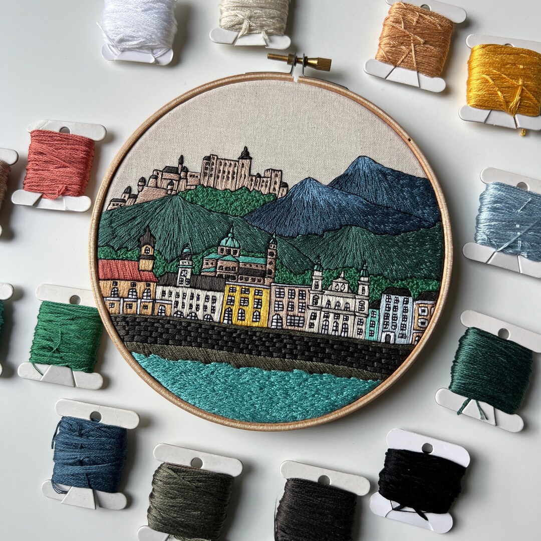 Hoop Art. Salzburg, Austria. Embroidery Hoop, Hand Embroidery ...