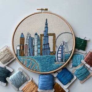 Dubai, United Arab Emirates. Hand Embroidery Pattern PDF. DIY ...
