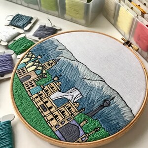 Tehran, Iran. Hand Embroidery Pattern PDF. DIY. Embroidery Hoop Art ...