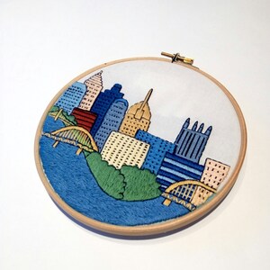 Pittsburgh PA, United States. Hand Embroidery Pattern PDF With ...