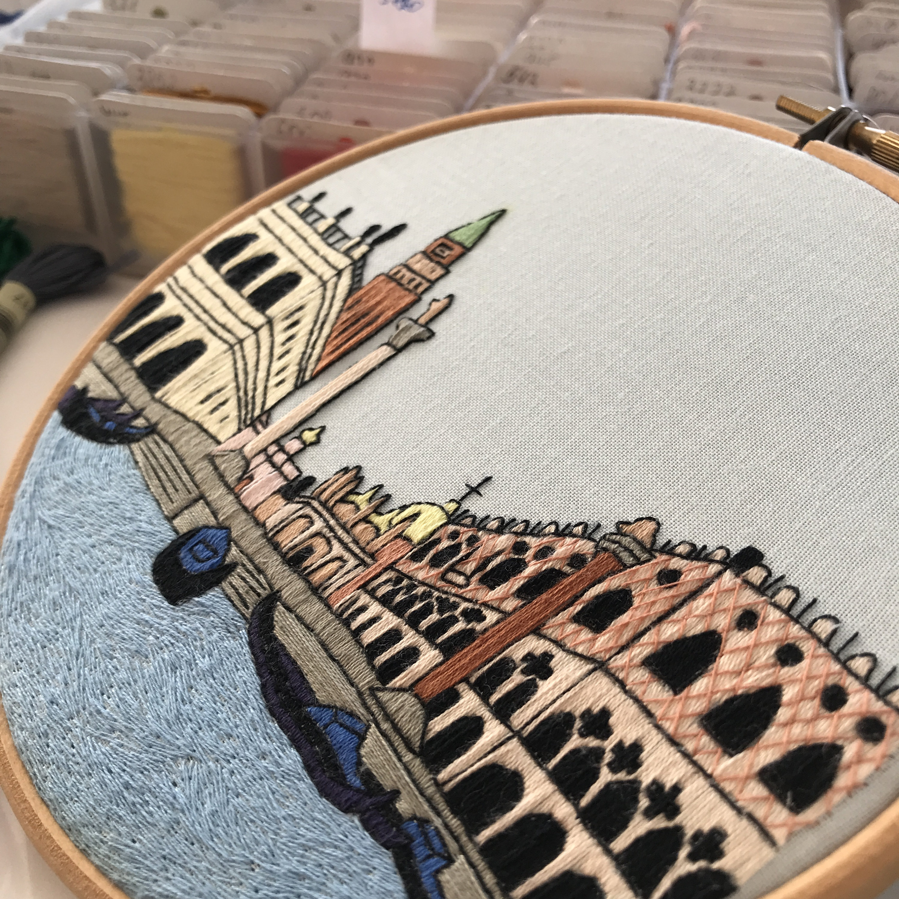 Venice Italy. Hand Embroidery Pattern PDF. DIY. Embroidery - Etsy Australia