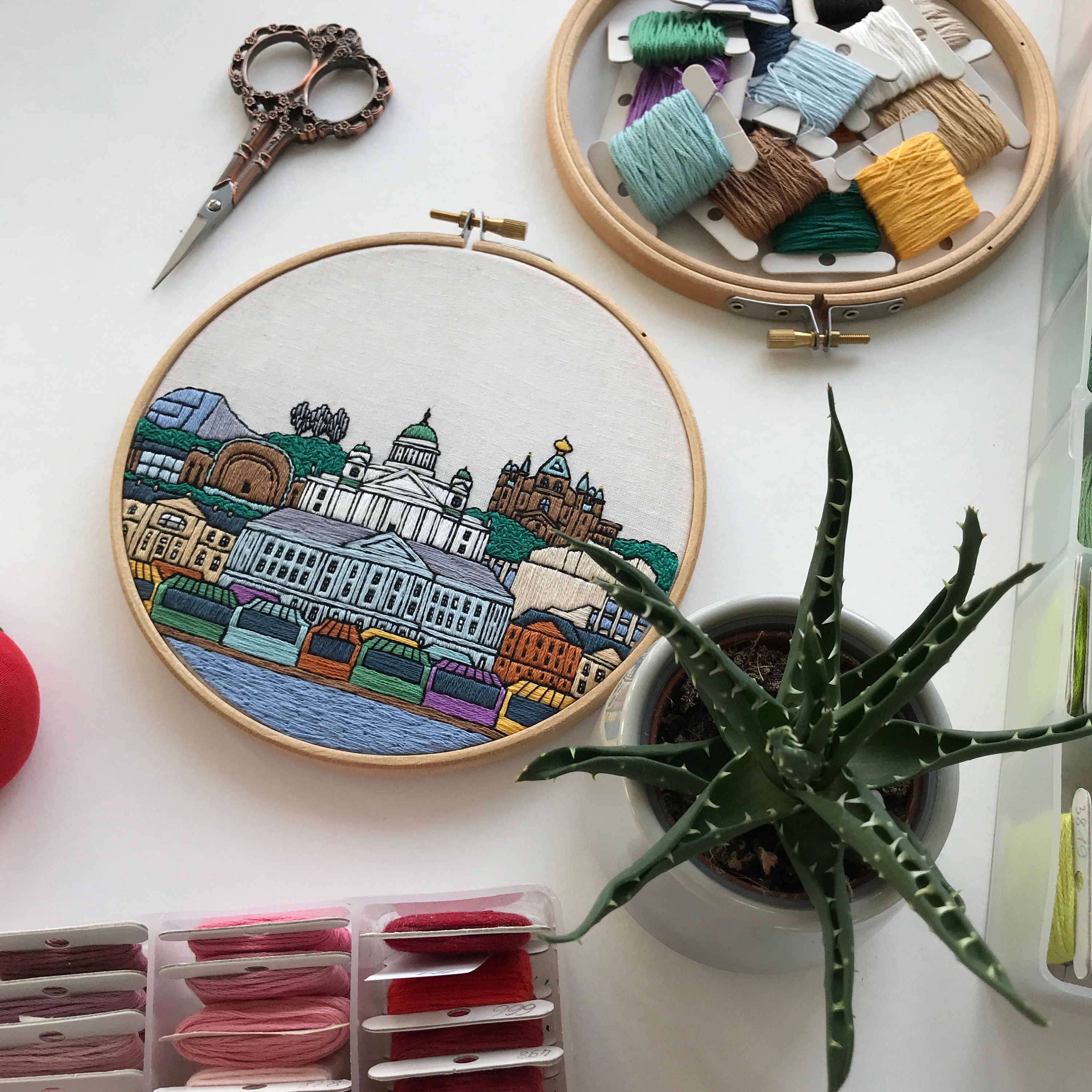 Helsinki Finland. Hand Embroidery Pattern PDF. Diy.embroidery | Etsy