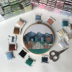 Milan, Italy. Hand Embroidery Pattern PDF. DIY Embroidery Hoop Art ...