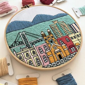 Florianopolis, Brazil. Hand Embroidery Pattern PDF. Embroidery Hoop Art ...