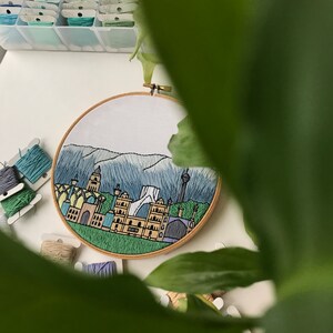 Tehran, Iran. Hand Embroidery Pattern PDF. DIY. Embroidery Hoop Art ...