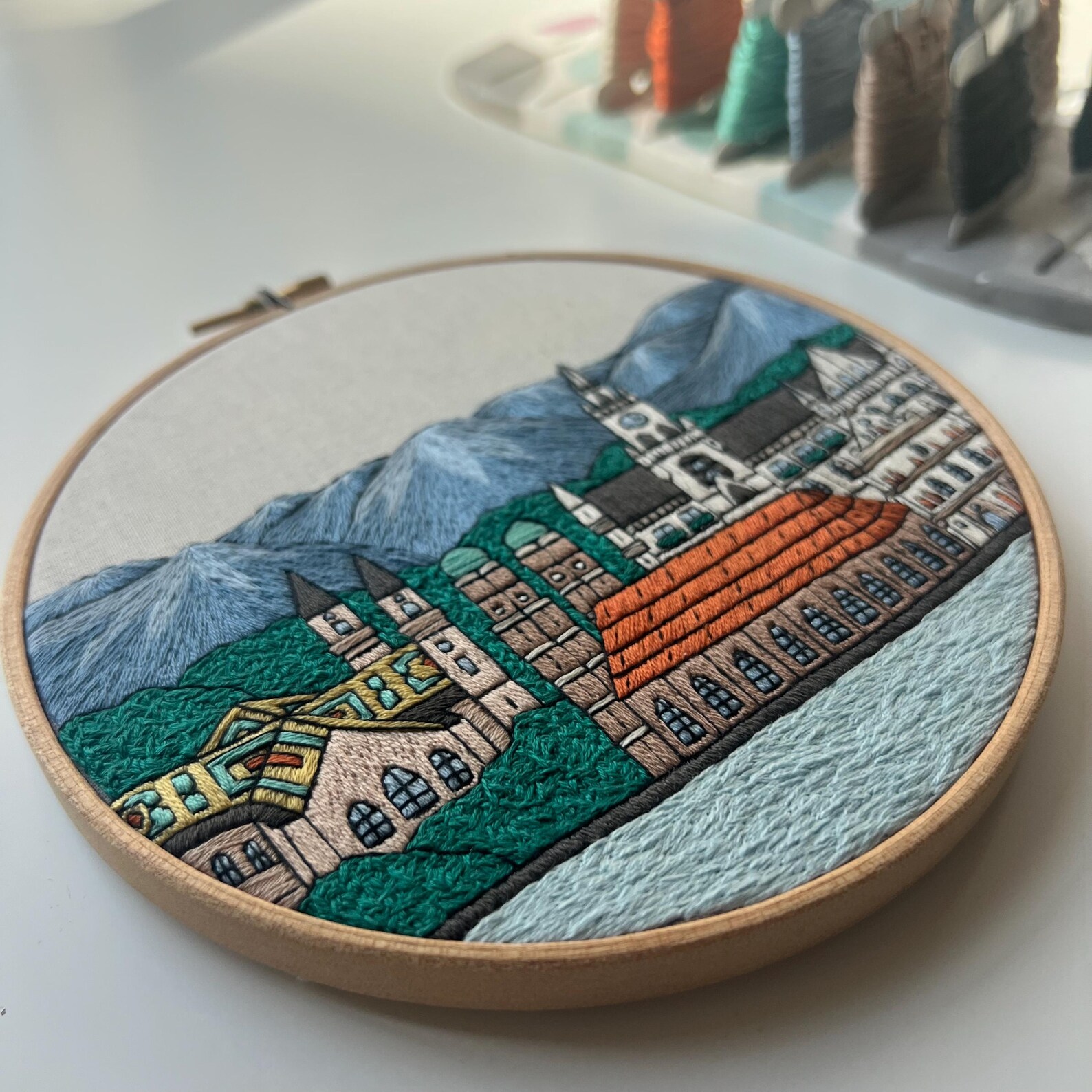 Munich, Germany. Hand Embroidery Pattern PDF. DIY Embroidery Art ...