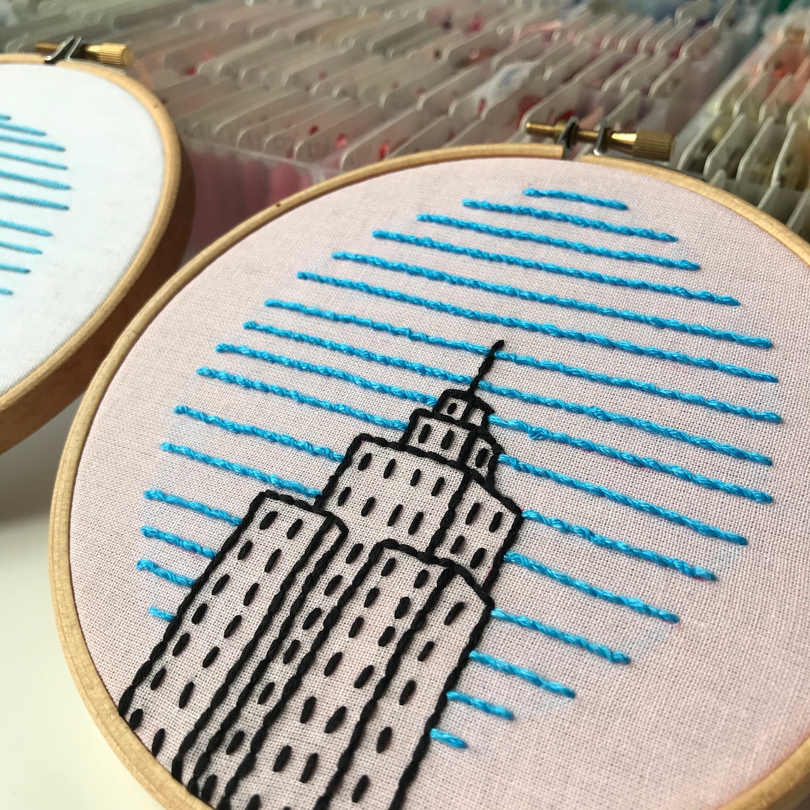 Skyscraper Architectural Embroidery Pattern for Beginners. - Etsy