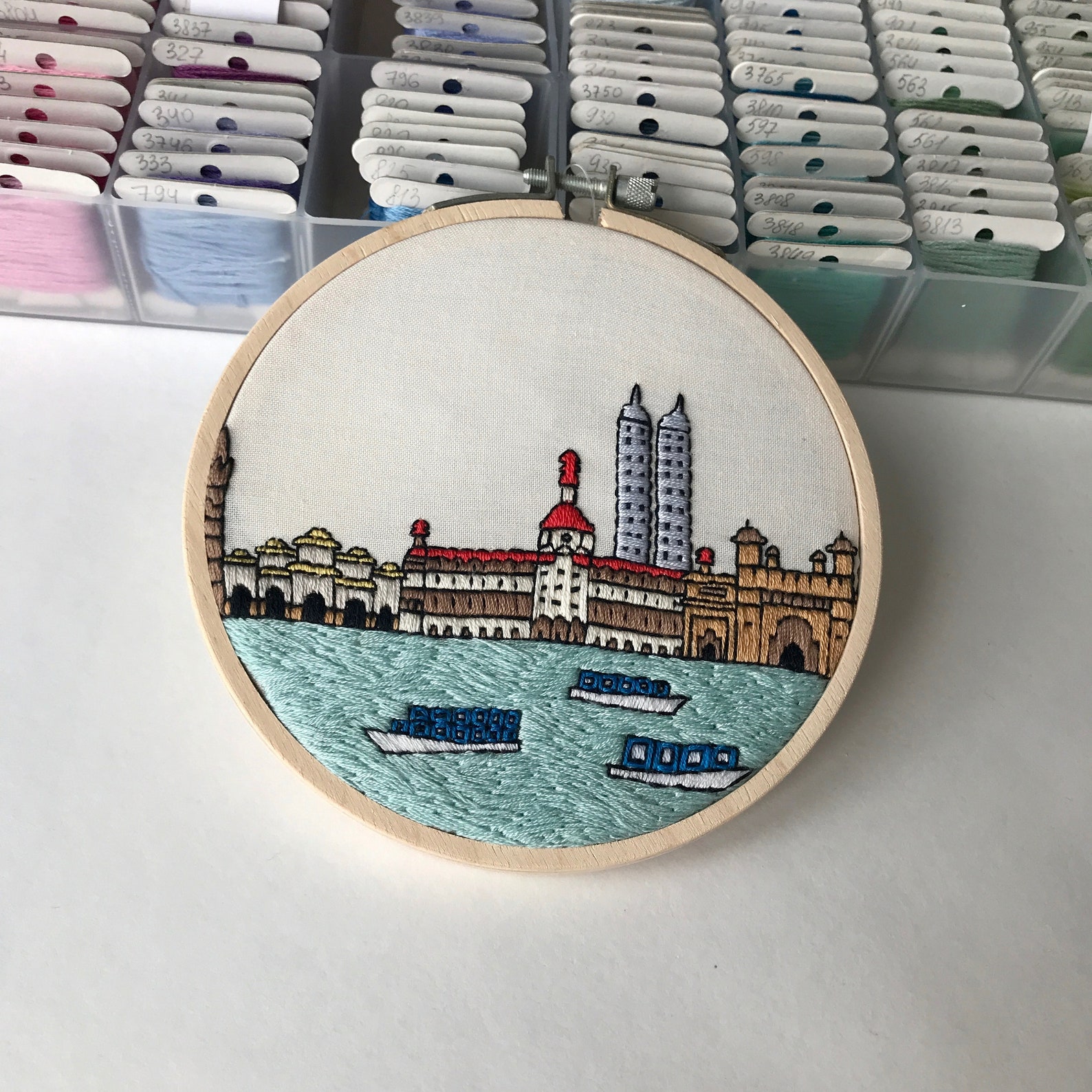 Mumbai India. Hand Embroidery Pattern PDF. DIY. Embroidery | Etsy