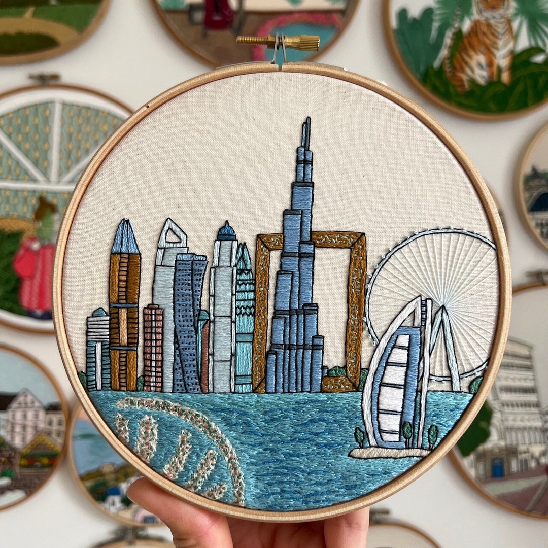 Hoop Art. Dubai, UAE. Embroidery Hoop, Hand Embroidery, Embroidery Hoop ...
