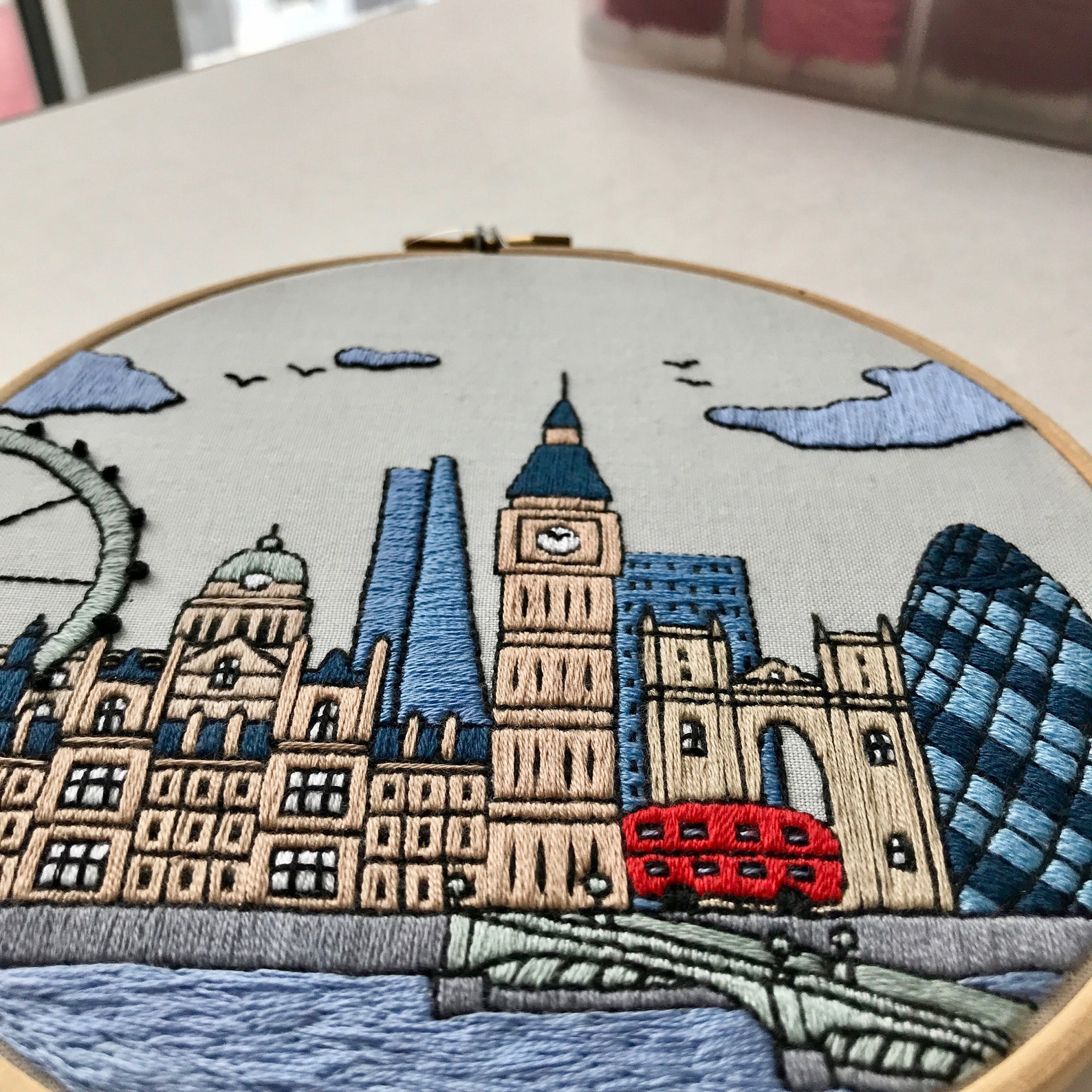 London United Kingdom. Hand Embroidery Pattern PDF. - Etsy