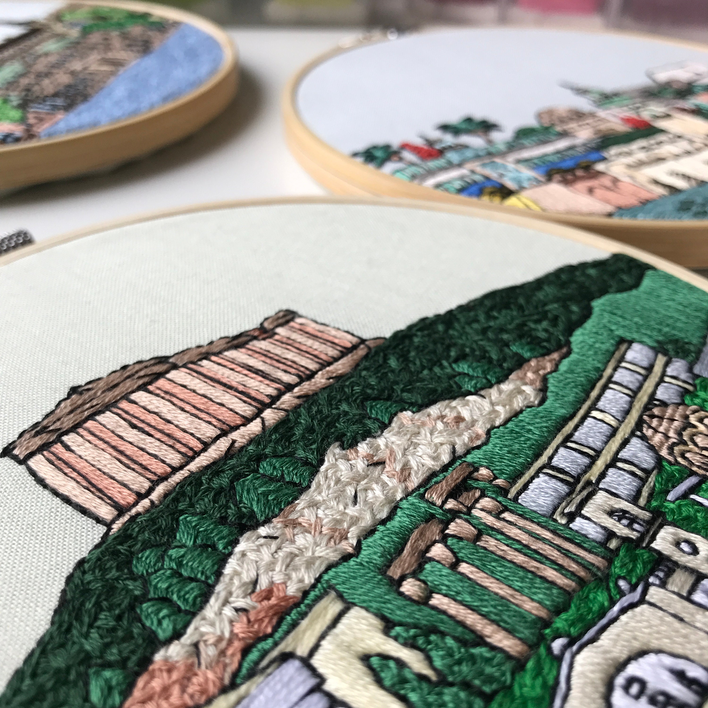 Athens, Greece. Hand Embroidery Pattern PDF. DIY Embroidery Art ...